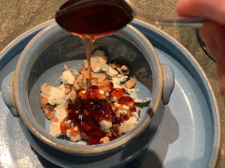 Baked Blue Cheese with Walnuts and Honey Recipe - Being Emme